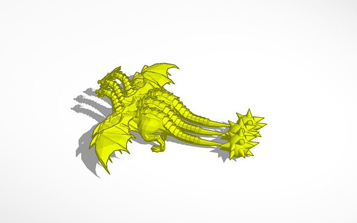 3D design dragon1 - Tinkercad
