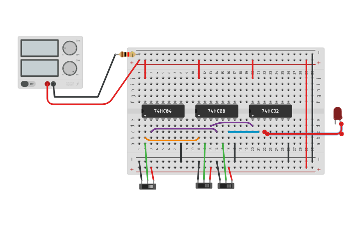 Circuit design 2 Input Multiplexer - Tinkercad