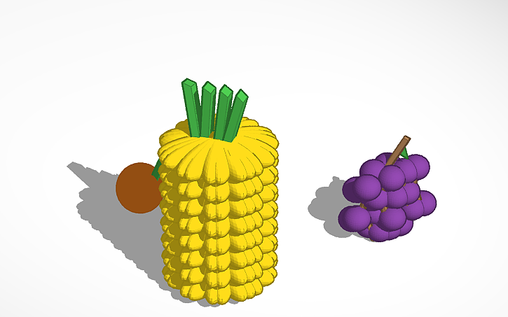 3D design fruit - Tinkercad