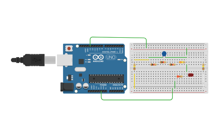 Circuit design montage arduino/alimentation - rc - Tinkercad