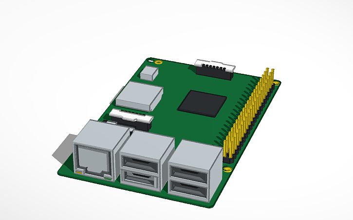 3d Design Raspi Tinkercad