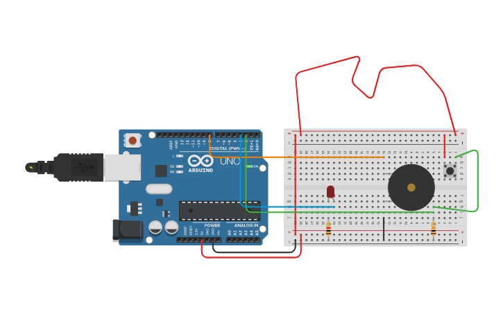 Circuit design Arduino Maze Game - Tinkercad