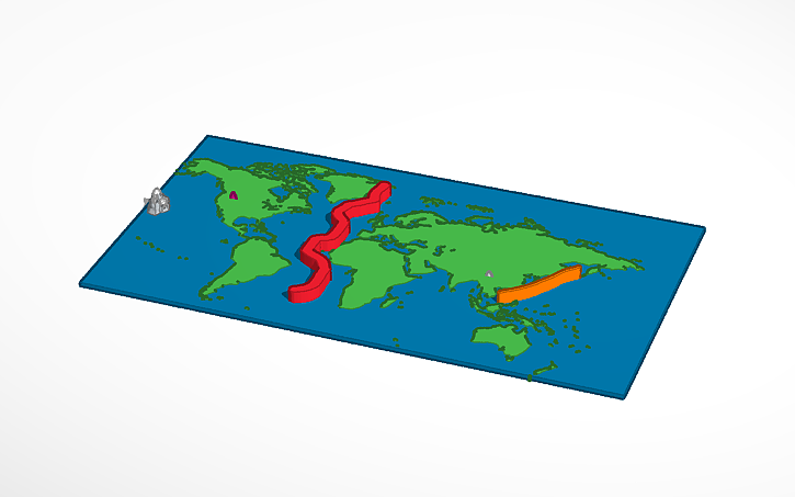 3D design Copy of World map | Tinkercad