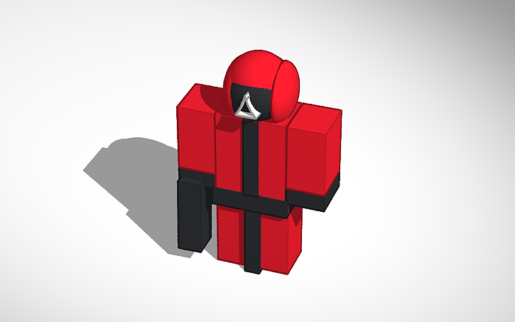 3D design squid game guard - Tinkercad