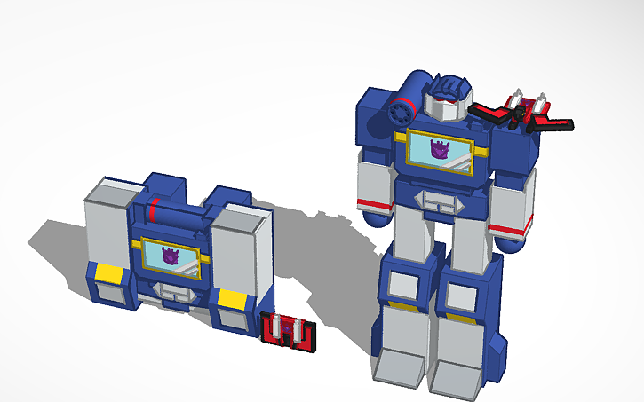 3D design Soundwave - Tinkercad