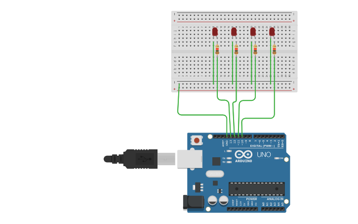 Circuit design EMBEDDED LAB EXPERIMENT 1 - TASK 2 | Tinkercad