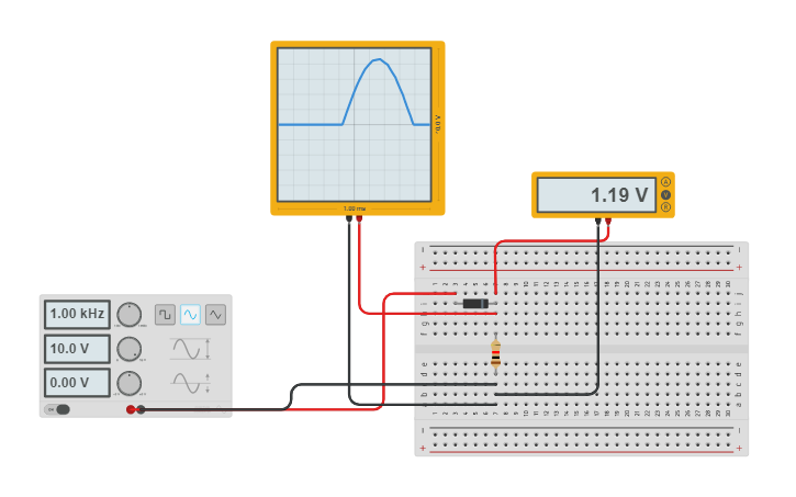 Circuit design Vpp and VL - Tinkercad