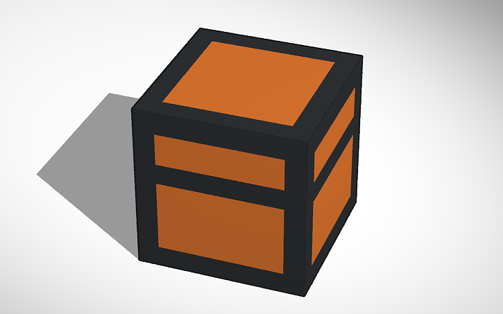 3D design Minecraft:Chest | Tinkercad
