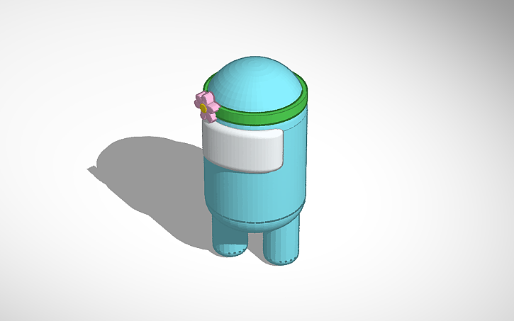 3D design among us flower hat - Tinkercad