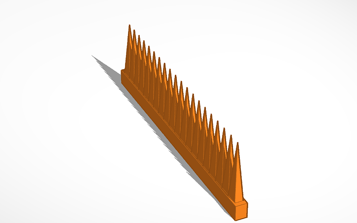 3D design rastrillo - Tinkercad