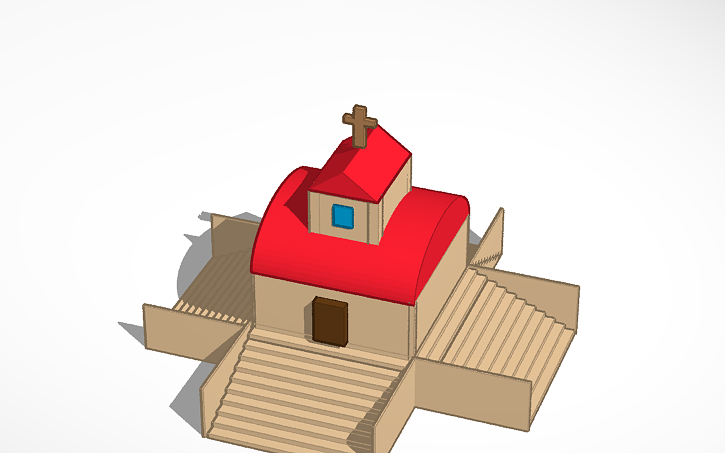 3D design Church - Tinkercad
