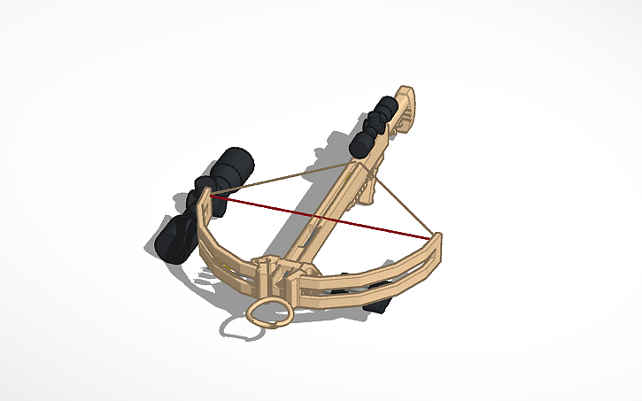 3D design cross bow - Tinkercad