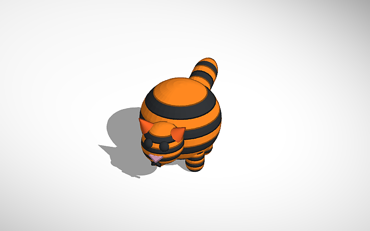 3D design Tiger - Tinkercad