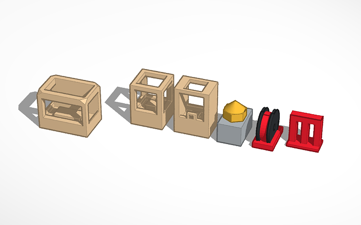 3D design Copy of Makerbot Family Tree #Chess Set | Tinkercad