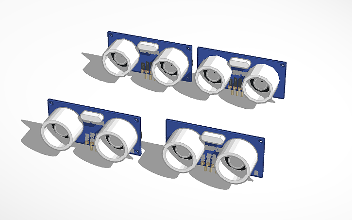 3D design Ultrasonic Distance Sensors - Tinkercad