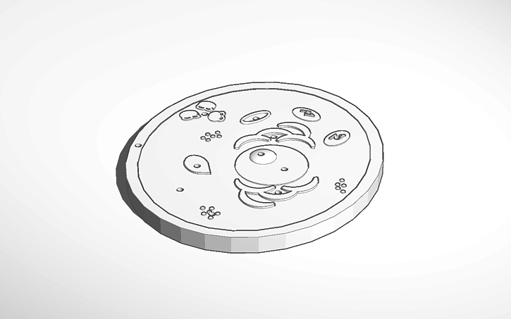 3D design Animal Cell Model - Tinkercad