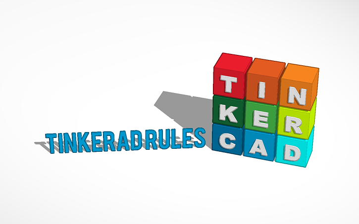 3D design Tinkercad Rules - Tinkercad