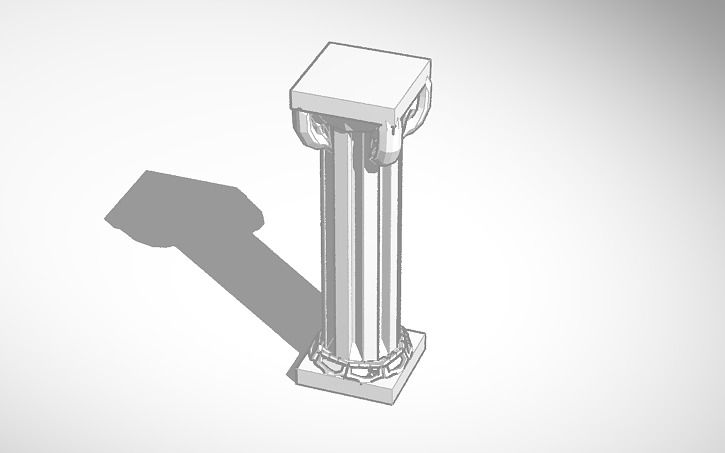 3D design Pillar - Tinkercad
