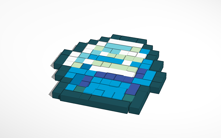 3D design minecraft dimond | Tinkercad