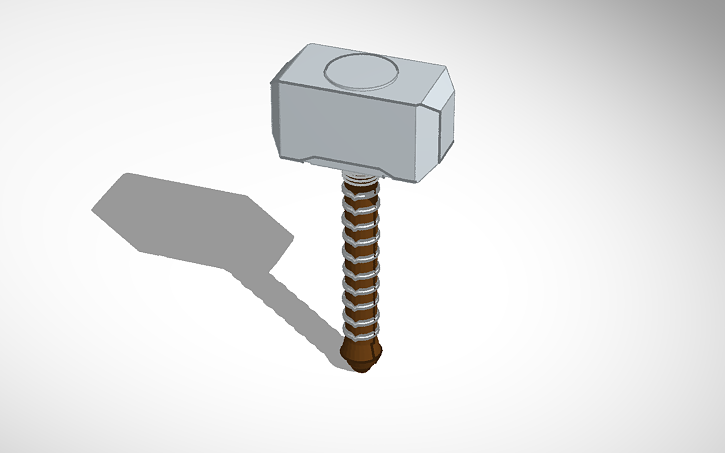 3D design THORS HAMMER - Tinkercad