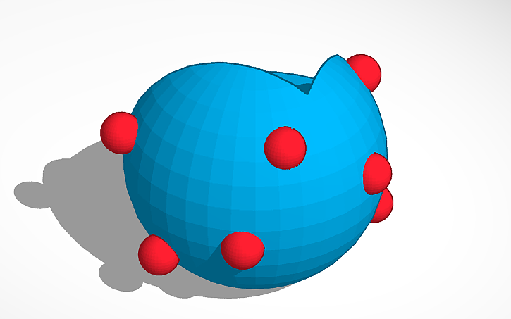 3D design Plum Pudding Model - Tinkercad
