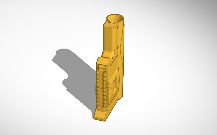 3D design CQR styled buffer tube stock - Tinkercad