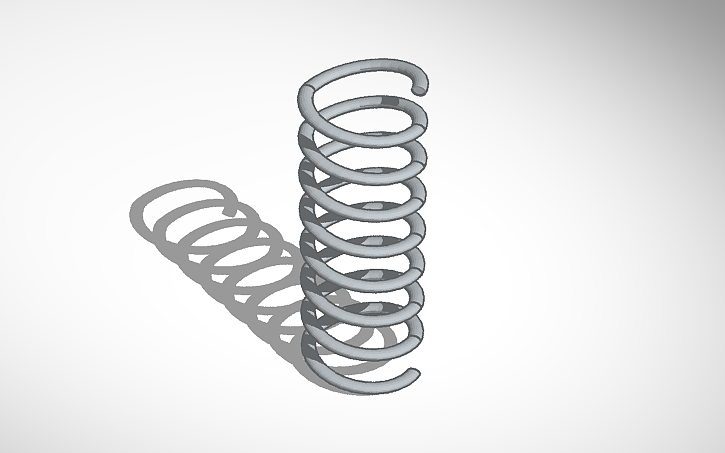 3D design Copy of Spring - Tinkercad