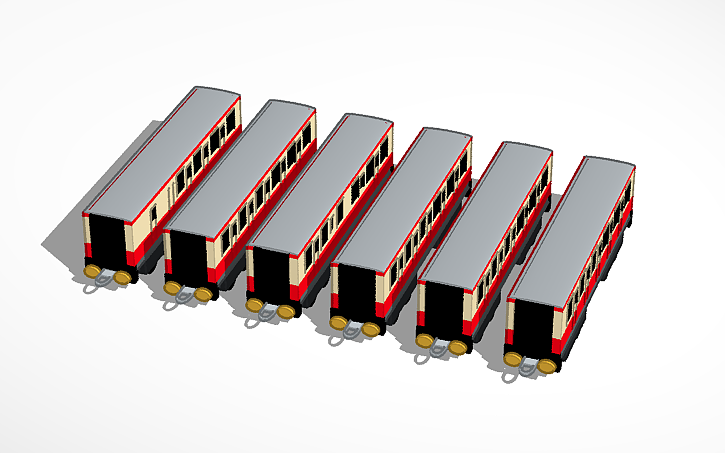 3D design The express coaches (Livery 2) - Tinkercad