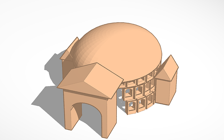 3D design mr31155 famous building | Tinkercad