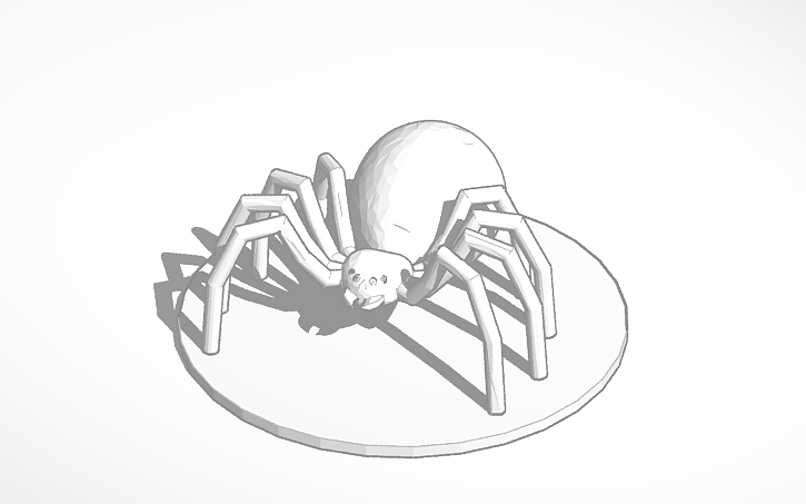 3D design spider - Tinkercad