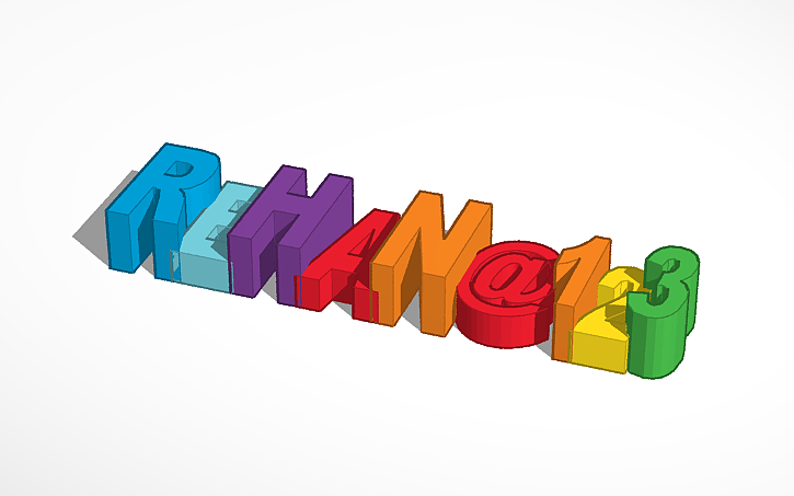 3D design Key Chain - Tinkercad