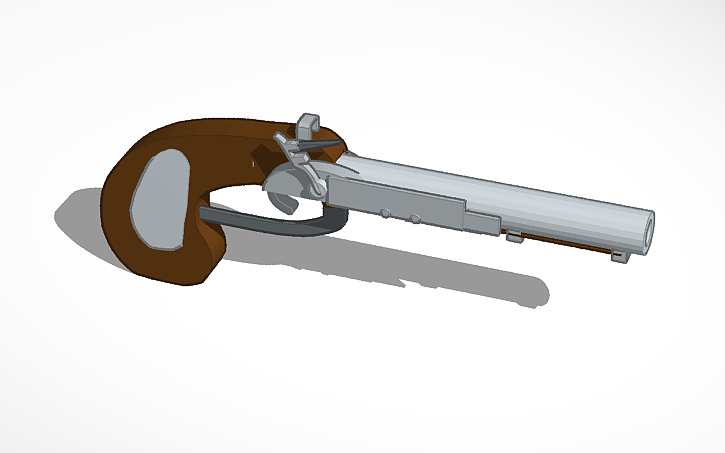 3D design Flintlock Sidearm - Tinkercad