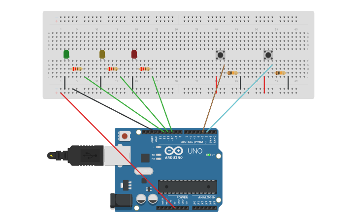 Circuit design Circuito ITS definitivo - Tinkercad