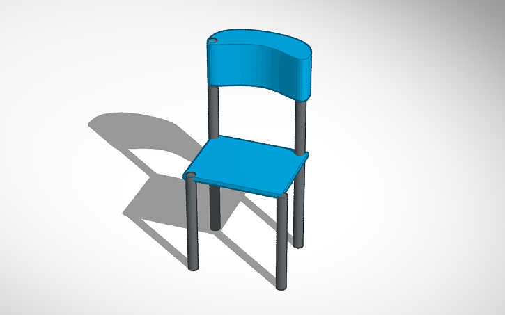 3D design chair - Tinkercad