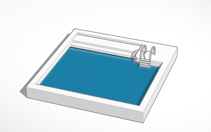 3D design swimming pool - Tinkercad