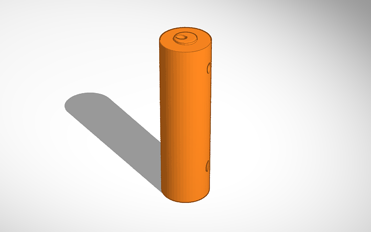3d Design 18650 Dummy Tinkercad