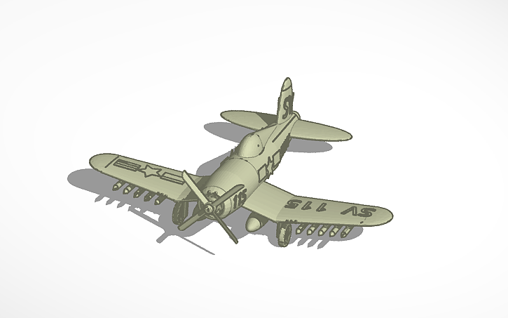 3D design Plane - Tinkercad