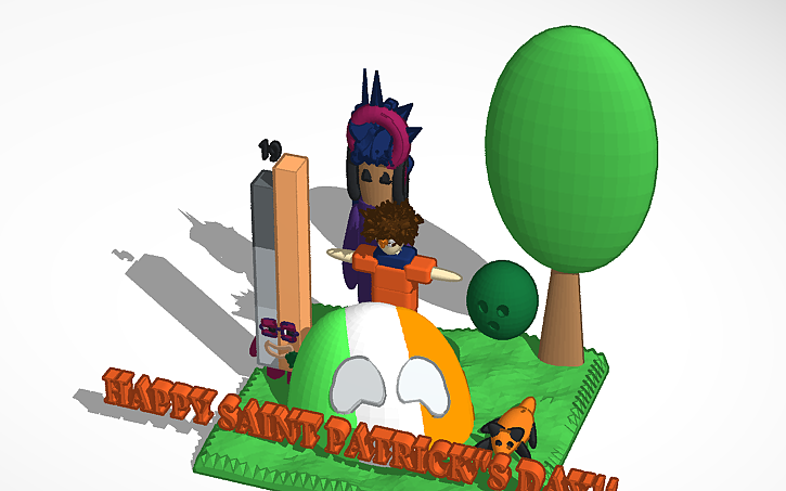 3D design Saint Patrick's Day celebration(2024) - Tinkercad