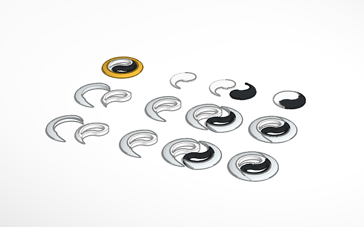 3D design Xena split Chakram - Workings | Tinkercad