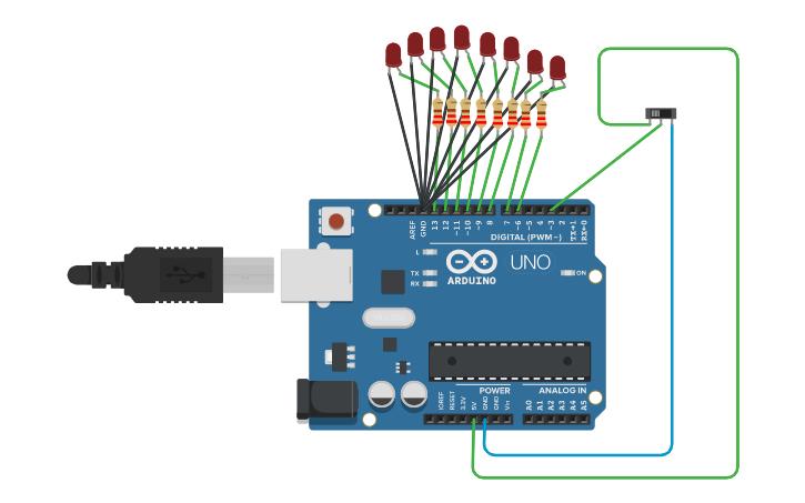 Circuit design Direction switch | Tinkercad