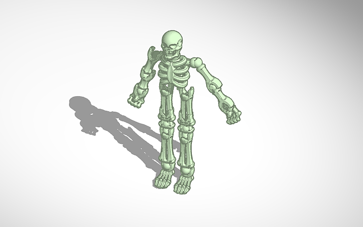 3D design Da skeleton - Tinkercad
