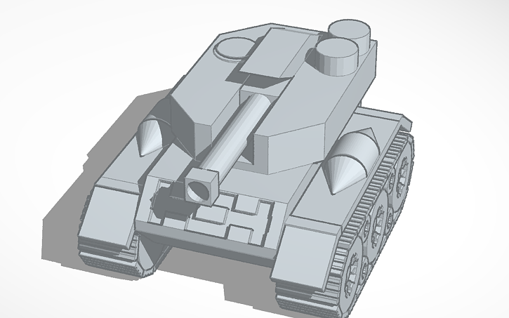 3D design Tank - Tinkercad