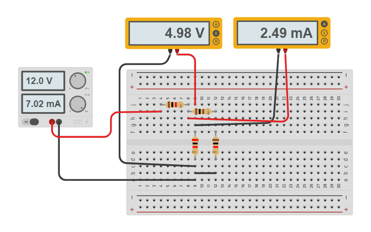 Circuit design Thevenin Theorem - Tinkercad Circuit design Thevenin Theorem - Tinkercad