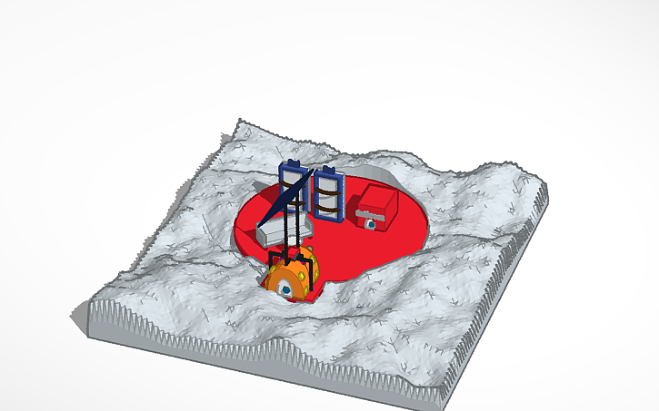 3D design Part of Moon Base | Tinkercad