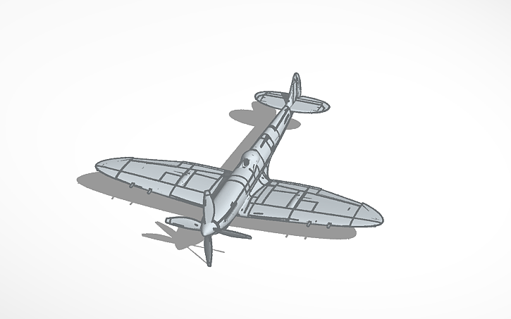 3D design Spitfire - Tinkercad