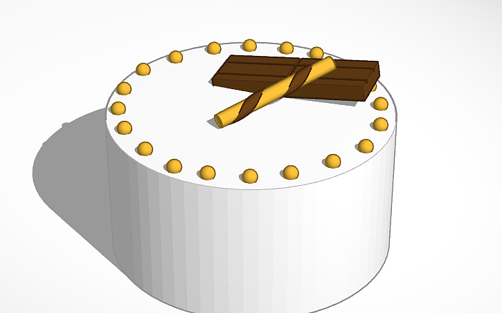 3D design cake - Tinkercad
