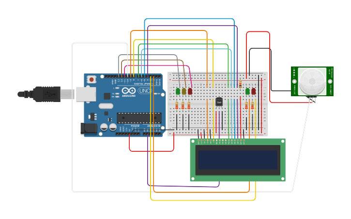 Circuit Design Proyecto Semaforo Tinkercad