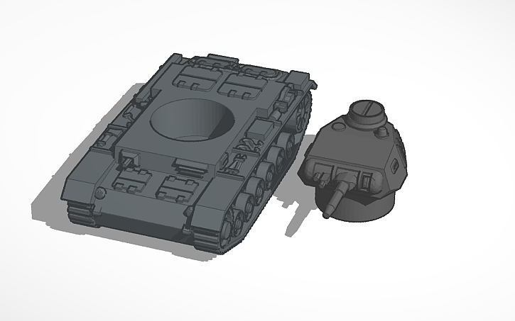 3D design Panzer III - Tinkercad