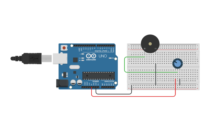 Circuit design Arduino - Atividade 18 - Tinkercad