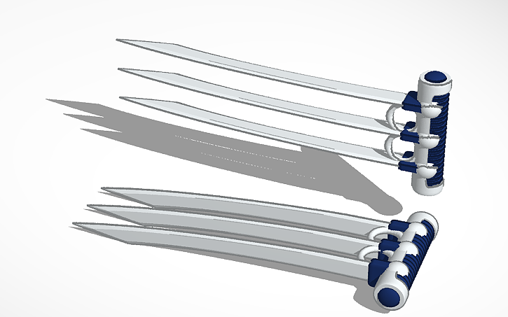 3D design Combat Claws - Tinkercad